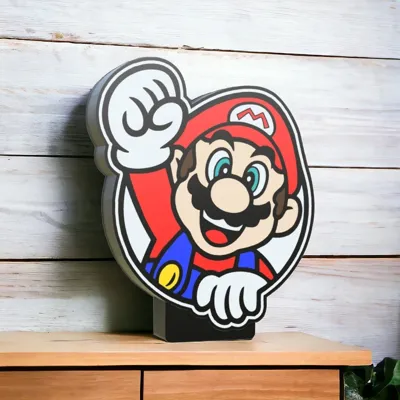 Super Mario Logo Light Box by igmiller - MakerWorld