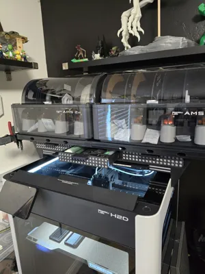 H2D Dual AMS 2 Pro Shelf - H2Dual AMS by Nothing Spectacular MakerWorld ...