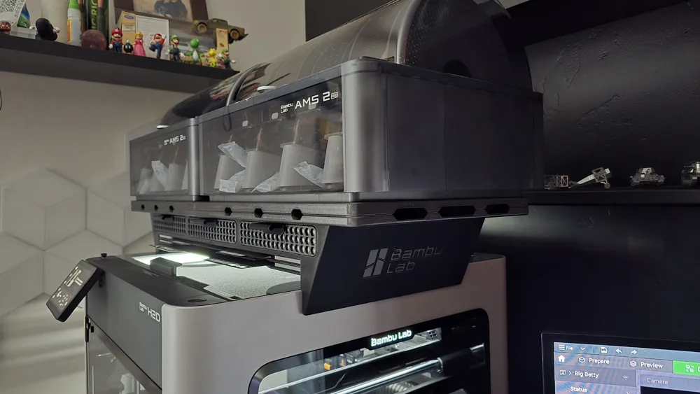 H2D Dual AMS 2 Pro Shelf - H2Dual AMS by Nothing Spectacular MakerWorld ...