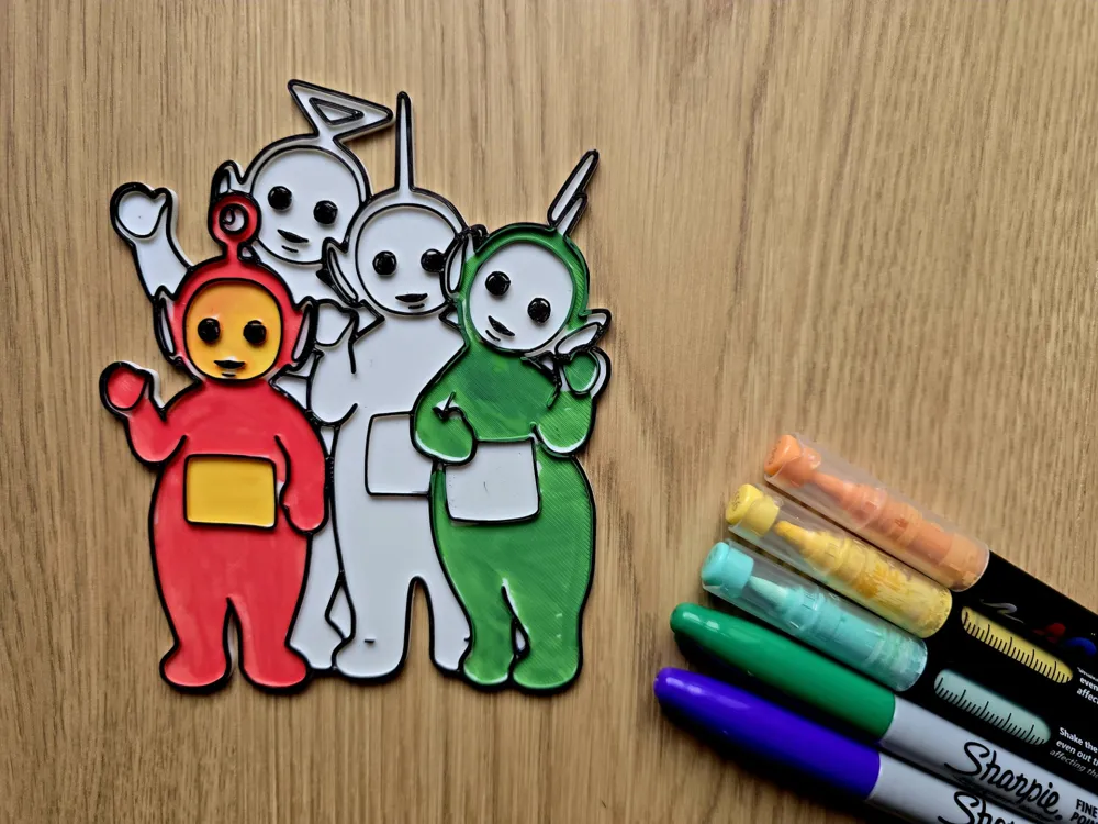 Teletubbies DIY Cute Coloring Craft by Merilno3D MakerWorld: Download ...