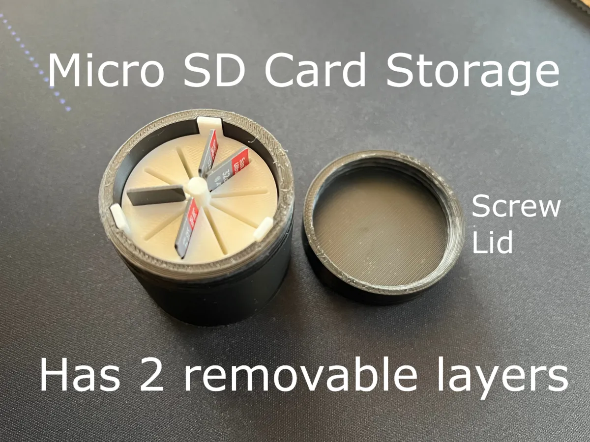 Layered Micro Sd Card Storage Container by justLayeringAround ...