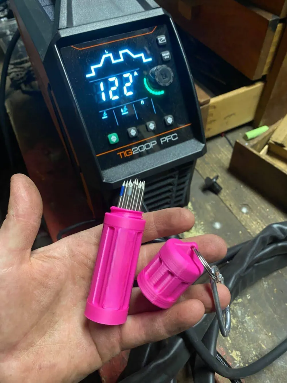 TIG Tungsten Electrode Storage Container 90mm - Free 3D Print Model ...