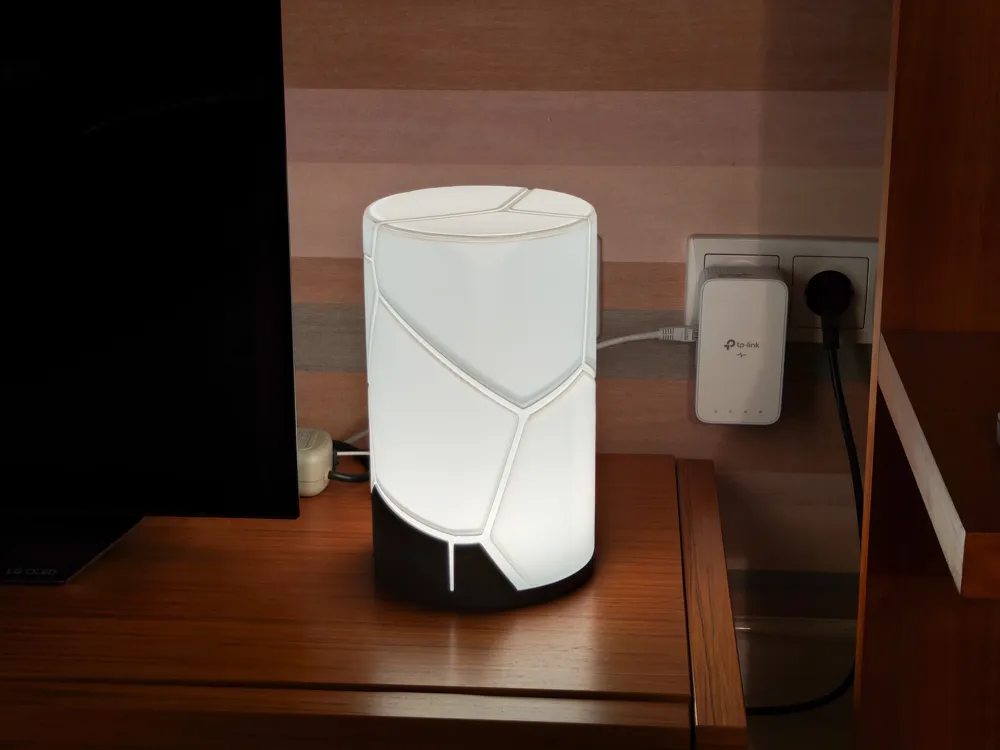 Geometric Rock Pattern Lamp by Rabbiks MakerWorld: Download Free 3D Models