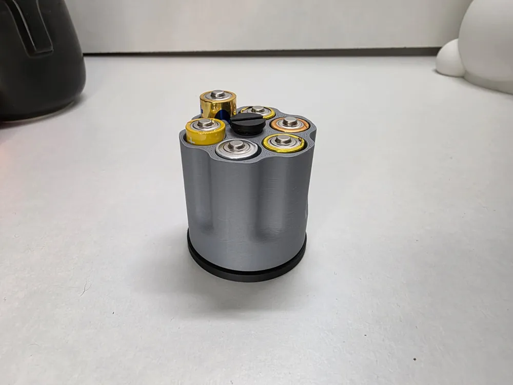 AA Battery holder revolver spinner V2 by 3D URSA MakerWorld: Download ...