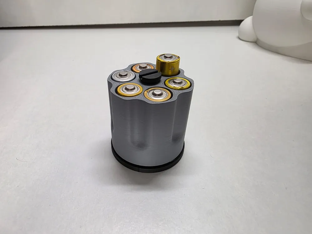 AA Battery holder revolver spinner V2 by 3D URSA MakerWorld: Download ...