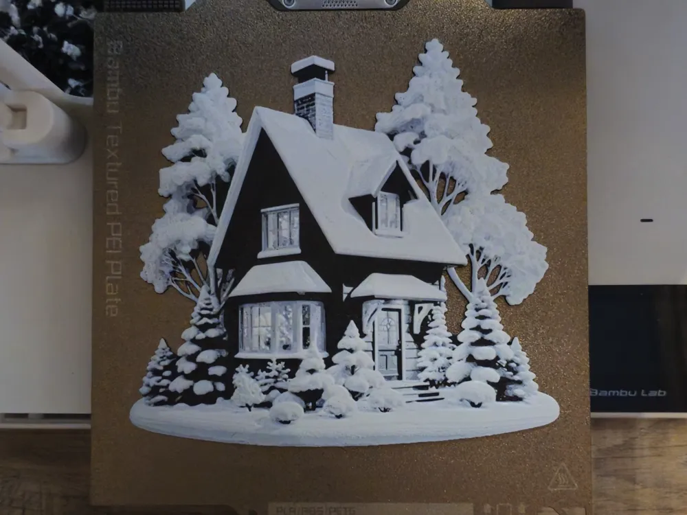 Christmas House - Free 3D Print Model - MakerWorld
