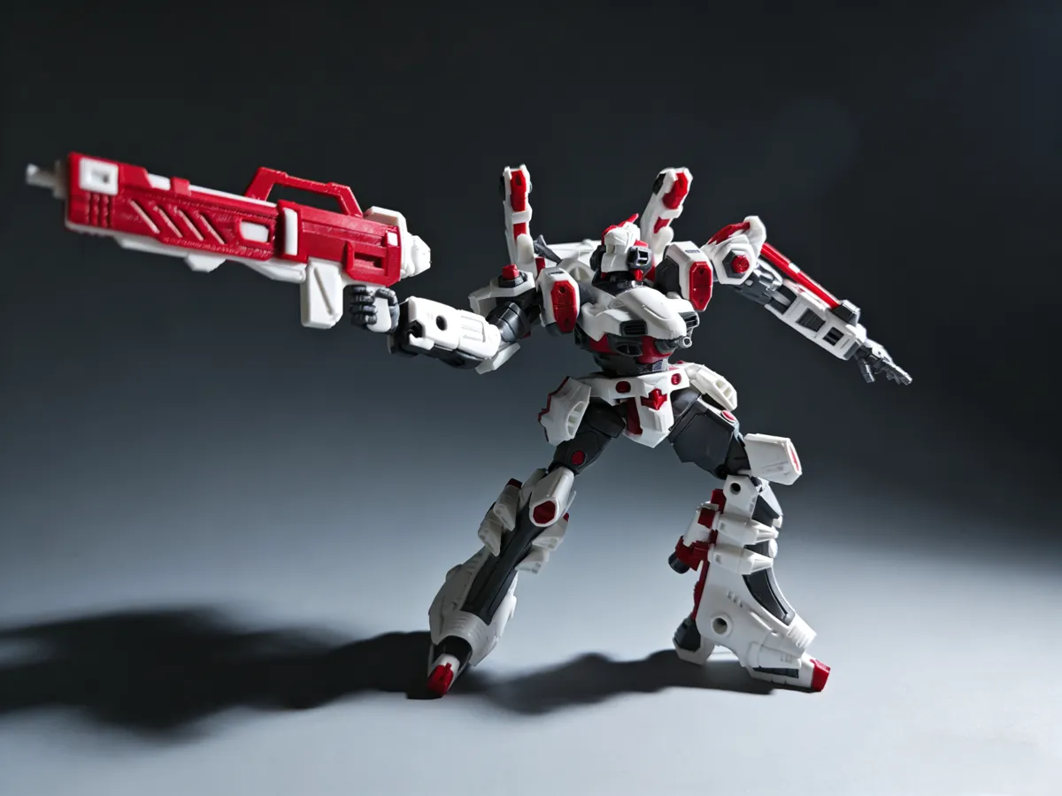 Modèle de mécha Armored Core entièrement articulé - Modèle d'Impression ...