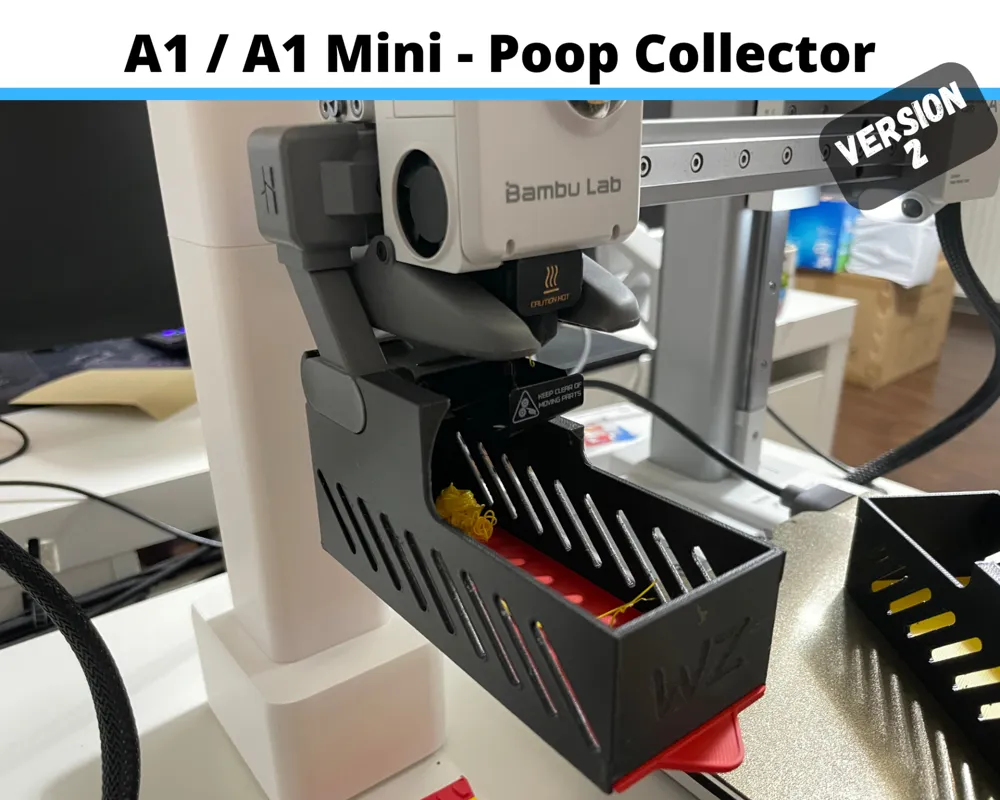 A1 and A1 MINI - POOP COLLECTOR - V2 by WikiZell - MakerWorld