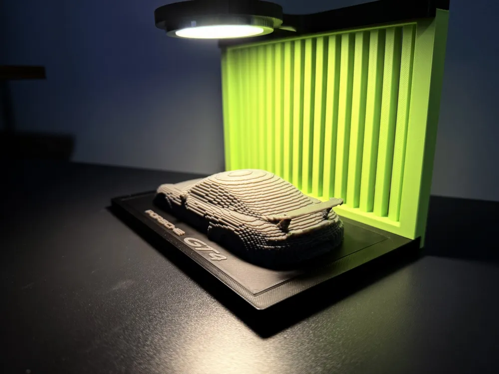 Porsche Cayman GT4 - Pixelated Car Sculpture! Remixed by ShapeShift 3D ...