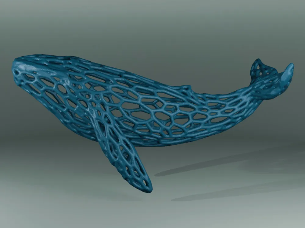 鲸鱼 Voronoi 二次创作 - 来自 mosselini1 MakerWorld：免费下载 3D 模型