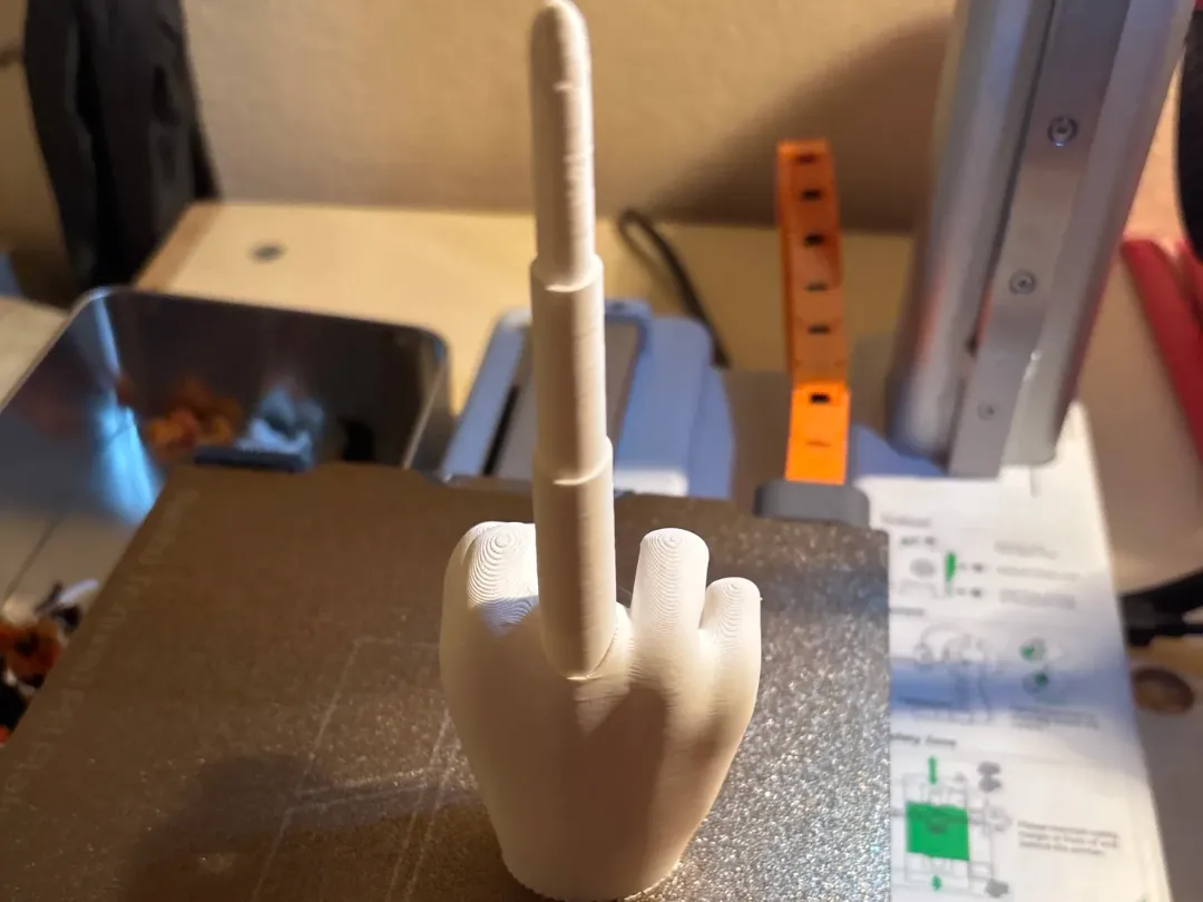 middle finger extendable by middle finger MakerWorld: Download Free 3D ...