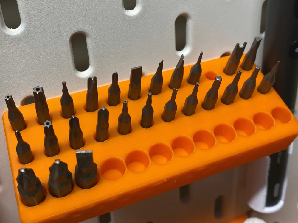 IKEA SKADIS Precision Screwdriver Bit Holder by kevinum - MakerWorld