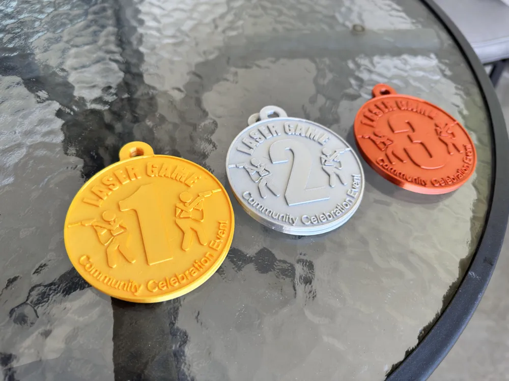 Medals for laser game tournament by pedobry MakerWorld: Download Free ...