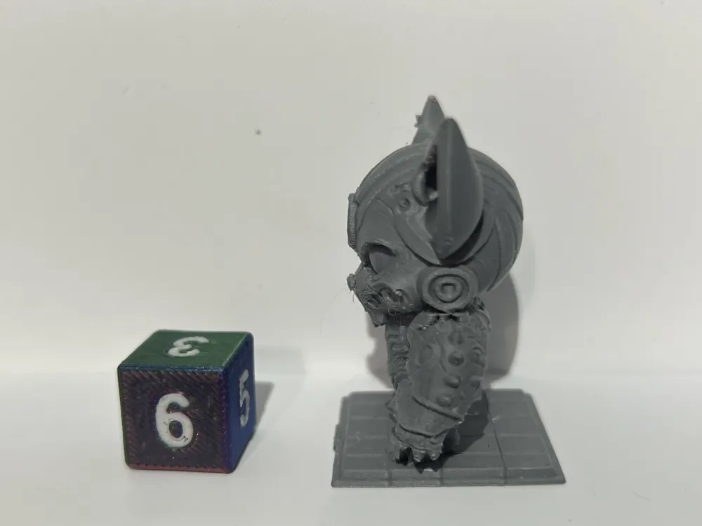 D&D/Chibi-Mecha-Fighter Mouse - Free 3D Print Model - MakerWorld