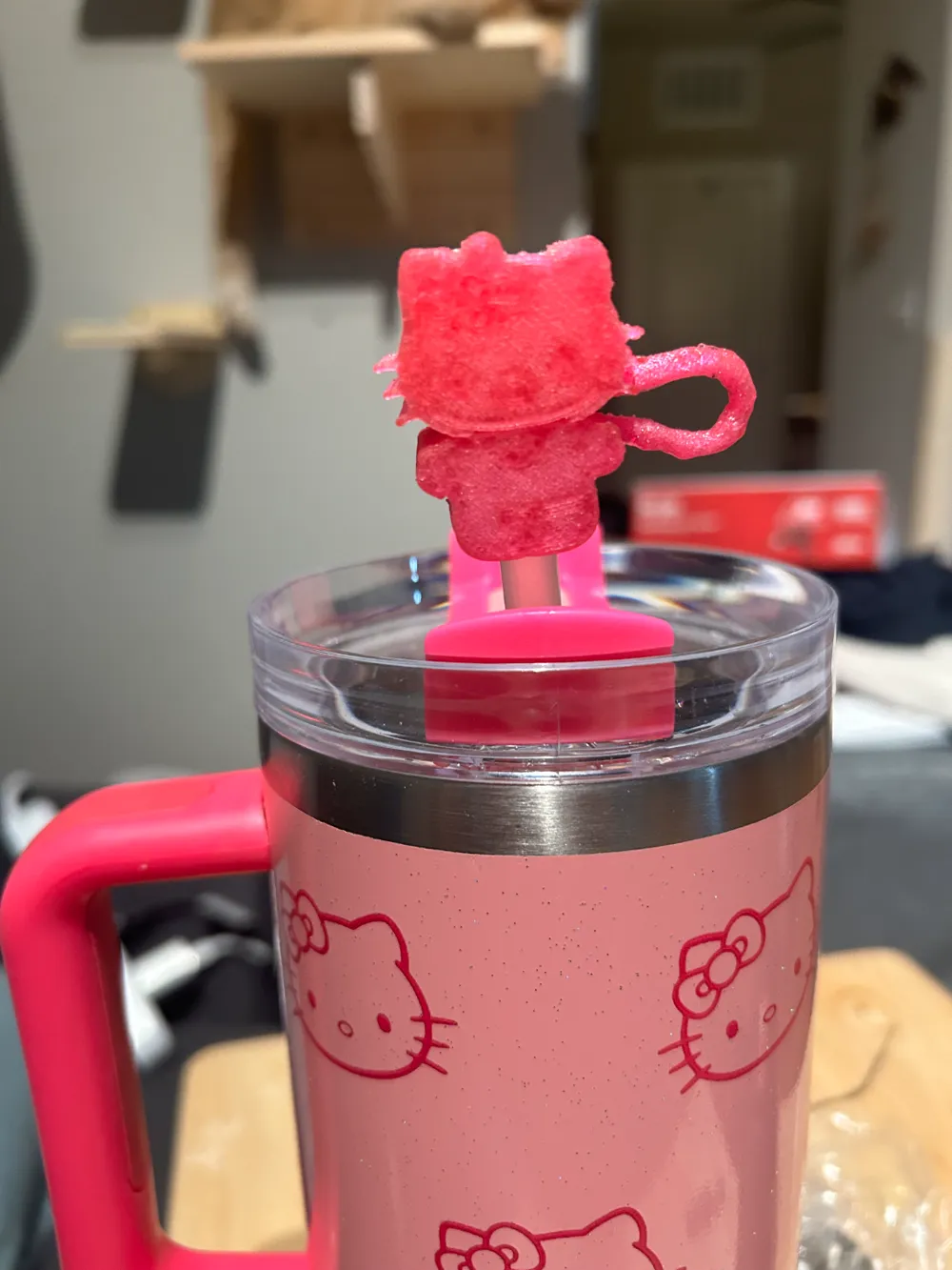 Hello Kitty 8MM Straw topper - Free 3D Print Model - MakerWorld