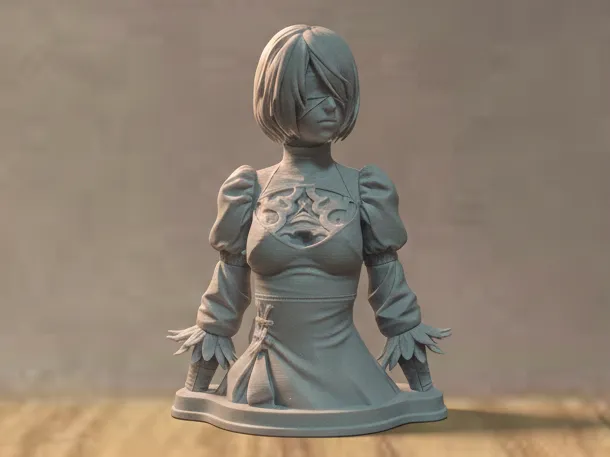 YoRHa No.2 Type B or 2B from NieR Automata 3D - Free 3D Print Model ...