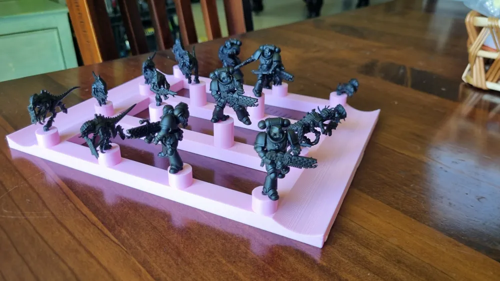 4x4 Grid Warhammer Miniature Holder For Painting by LitlTrooper ...