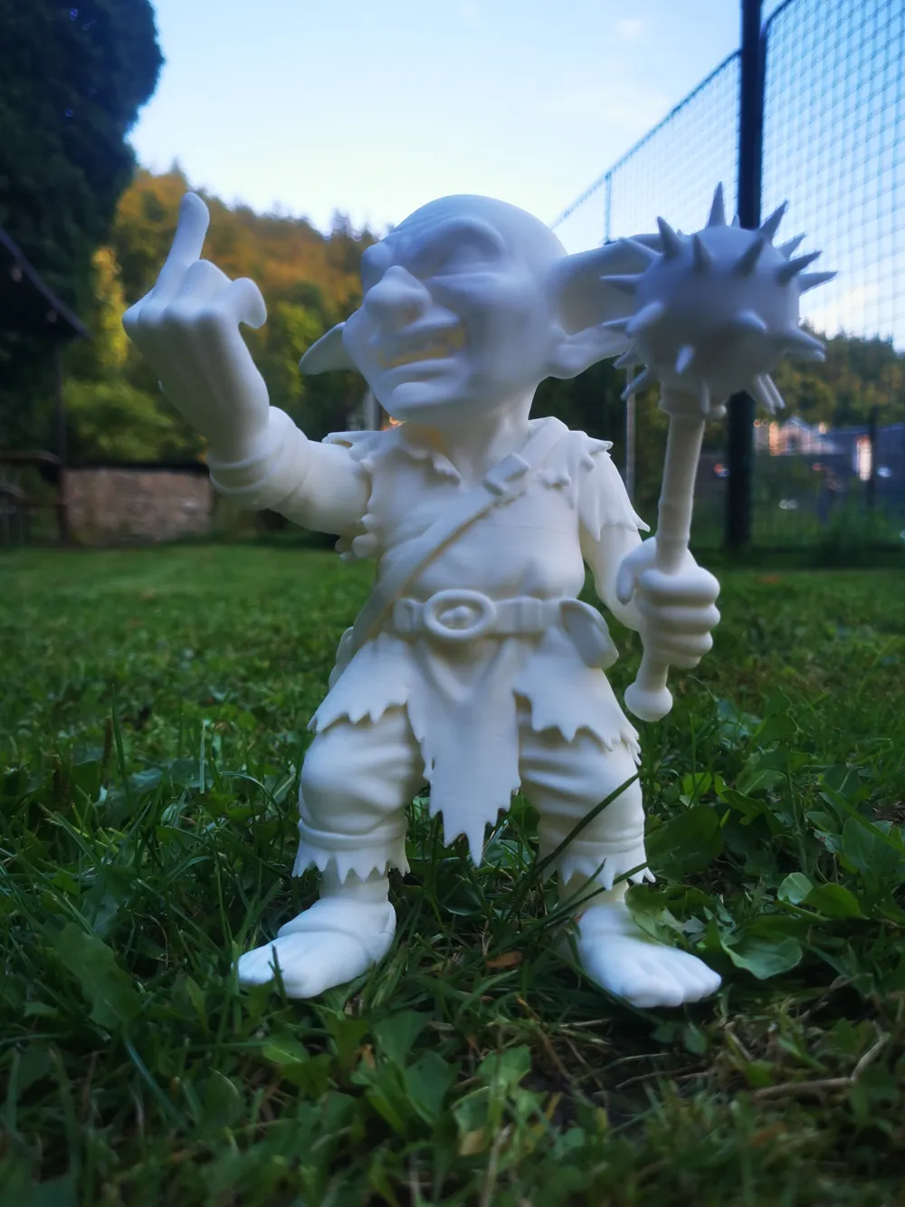 Cheeky Goblin with a Flail (250mm, Zero Infill) by 3dPrintHubZone ...