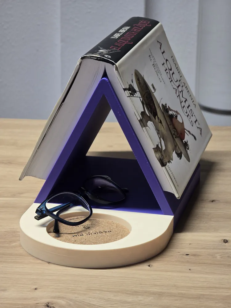 Fully Customizable Triangle Book & Cup Holder - Free 3D Print Model ...
