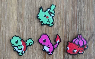 Gen 1 Pokemon Starters Pixelated by Warchime MakerWorld: Download Free ...