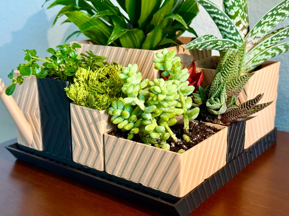 Gridfinity Modular Planter System - Free 3D Print Model - MakerWorld