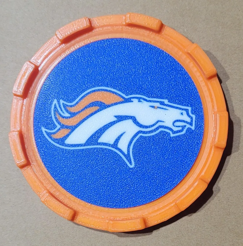 COASTER MASTER INSERT - DENVER BRONCOS by mercadogarzas - MakerWorld