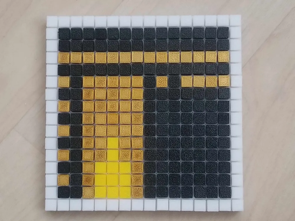 Arte pixel Kaaba (14 x 14 cm) por 100dra - MakerWorld