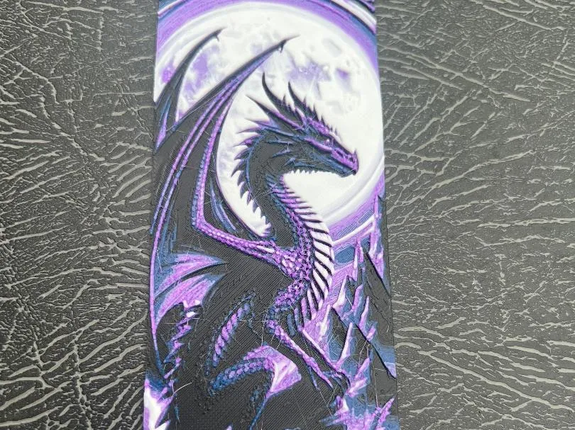 Dragon Moon bookmark - FREE commercial license by Leafy MakerWorld ...