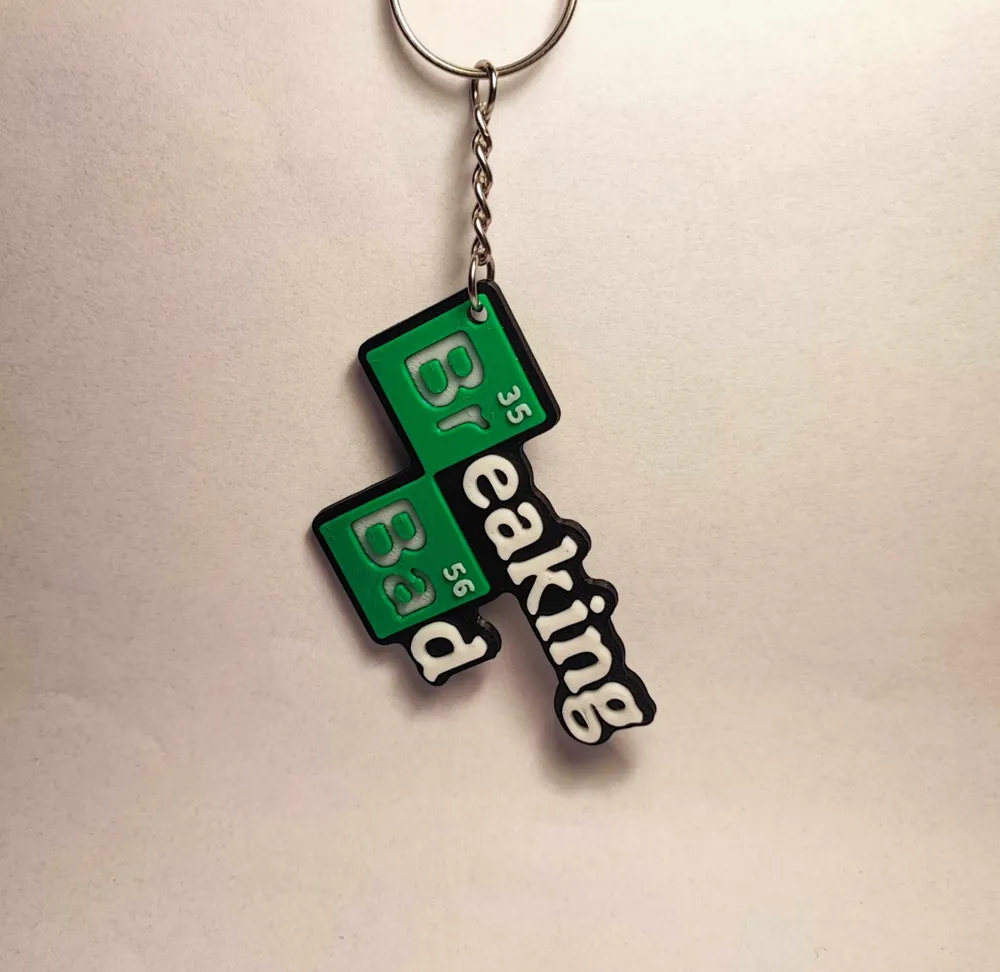 Breaking Bad logo keychain by SikorS - MakerWorld