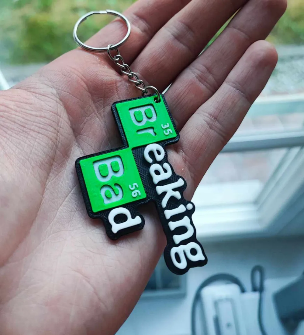 Breaking Bad logo keychain by SikorS - MakerWorld