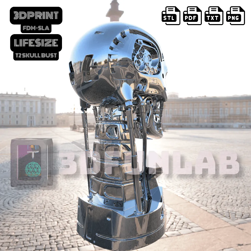 T800 BUST LIFESIZE REAL MOVIE TERMINATOR BUST - Free 3D Print Model ...