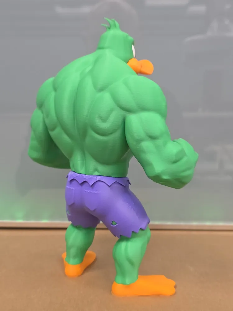 Daffy Duck as Hulk / NO AMS - Free 3D Print Model - MakerWorld