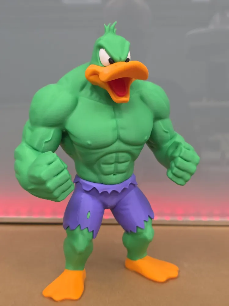 Daffy Duck as Hulk / NO AMS - Free 3D Print Model - MakerWorld