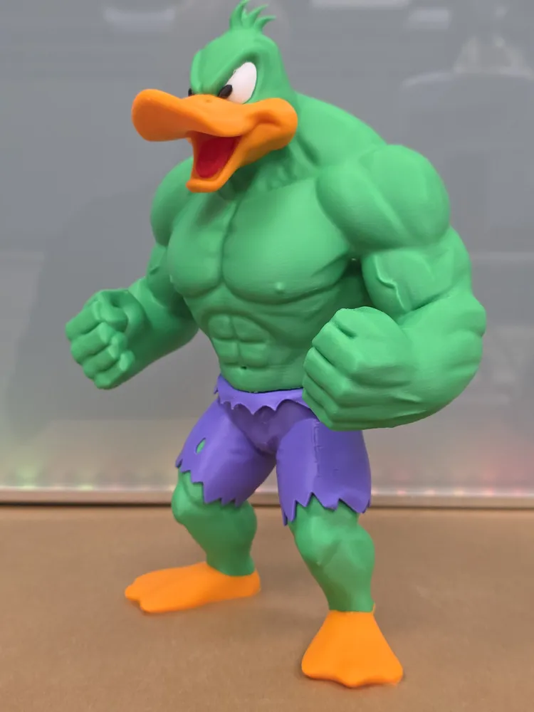 Daffy Duck as Hulk / NO AMS - Free 3D Print Model - MakerWorld
