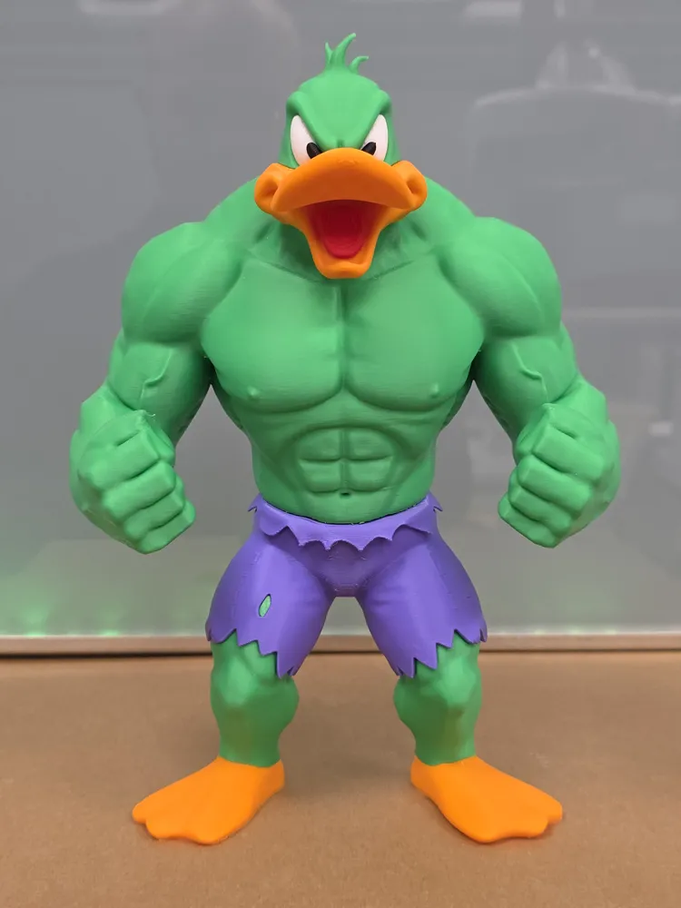 Daffy Duck as Hulk / NO AMS - Free 3D Print Model - MakerWorld