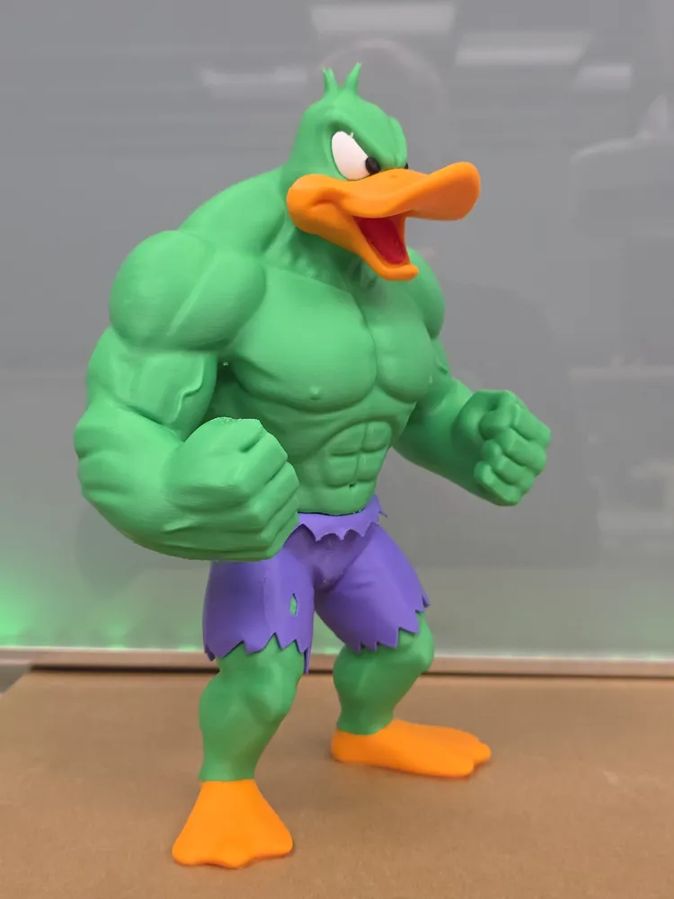 Daffy Duck as Hulk / NO AMS - Free 3D Print Model - MakerWorld