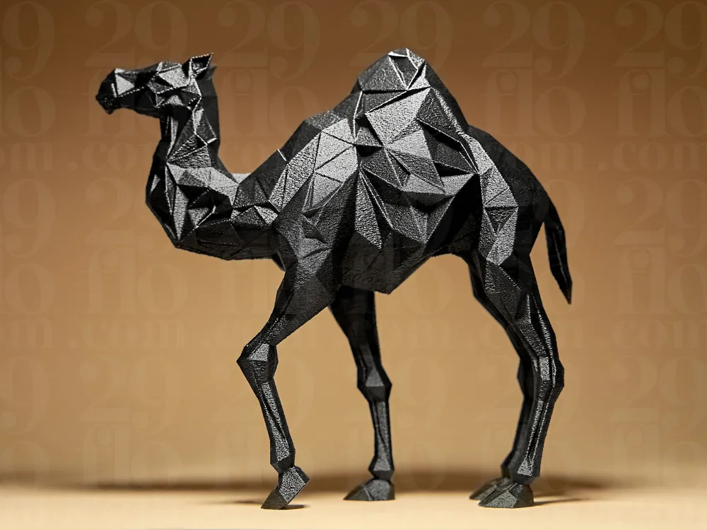 Geometric Camel Figure by 29FLO MakerWorld: Download Free 3D Models