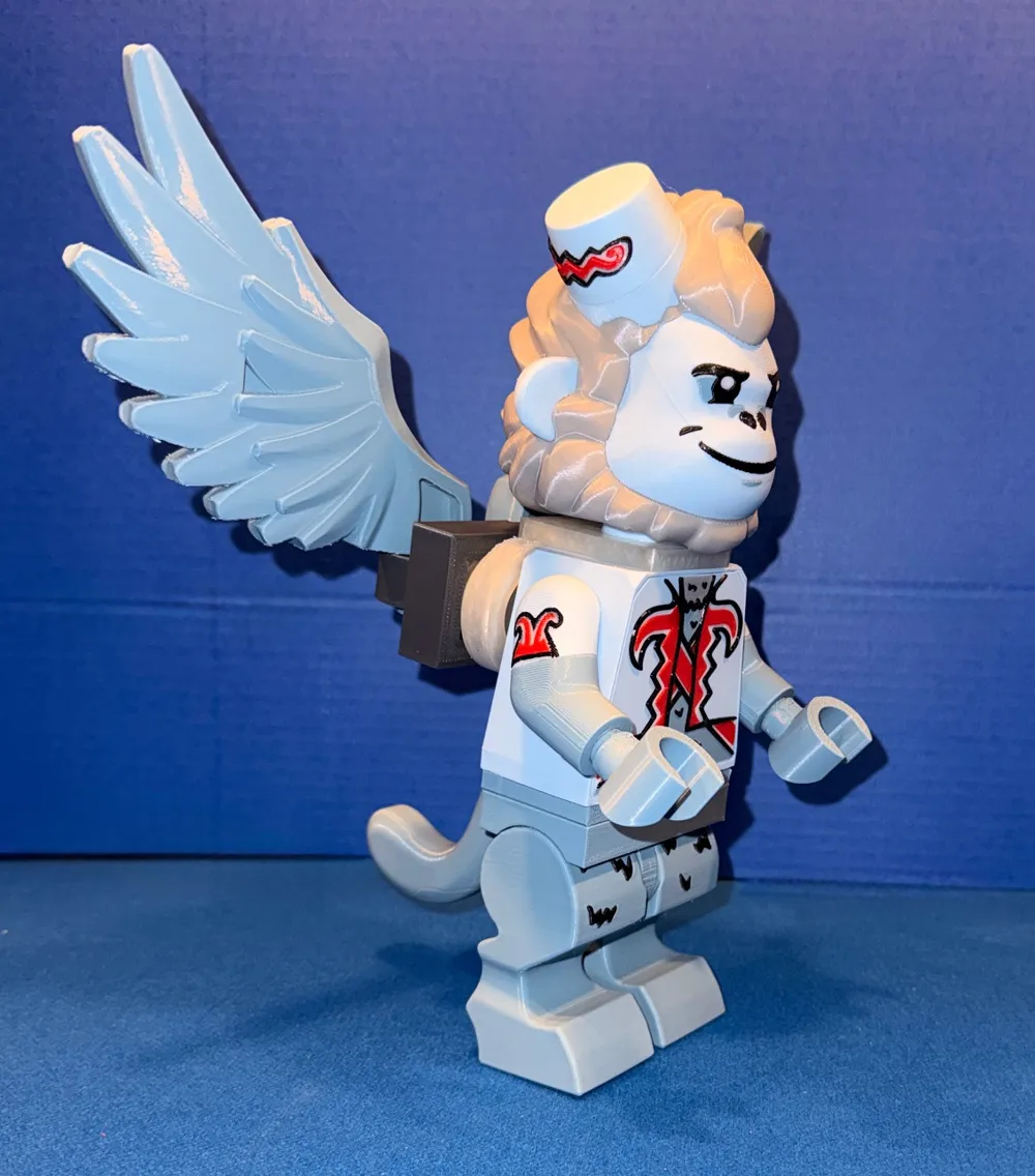 Flying Monkey MegaFigure (5:1 Scale) - Free 3D Print Model - MakerWorld