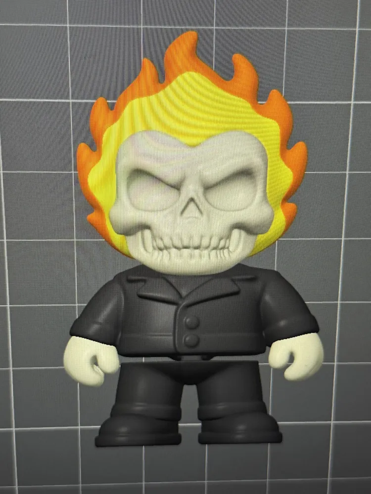 THE GHOST RIDER - MINI FLEXI by INFINITY 3D PRINTS MakerWorld: Download ...