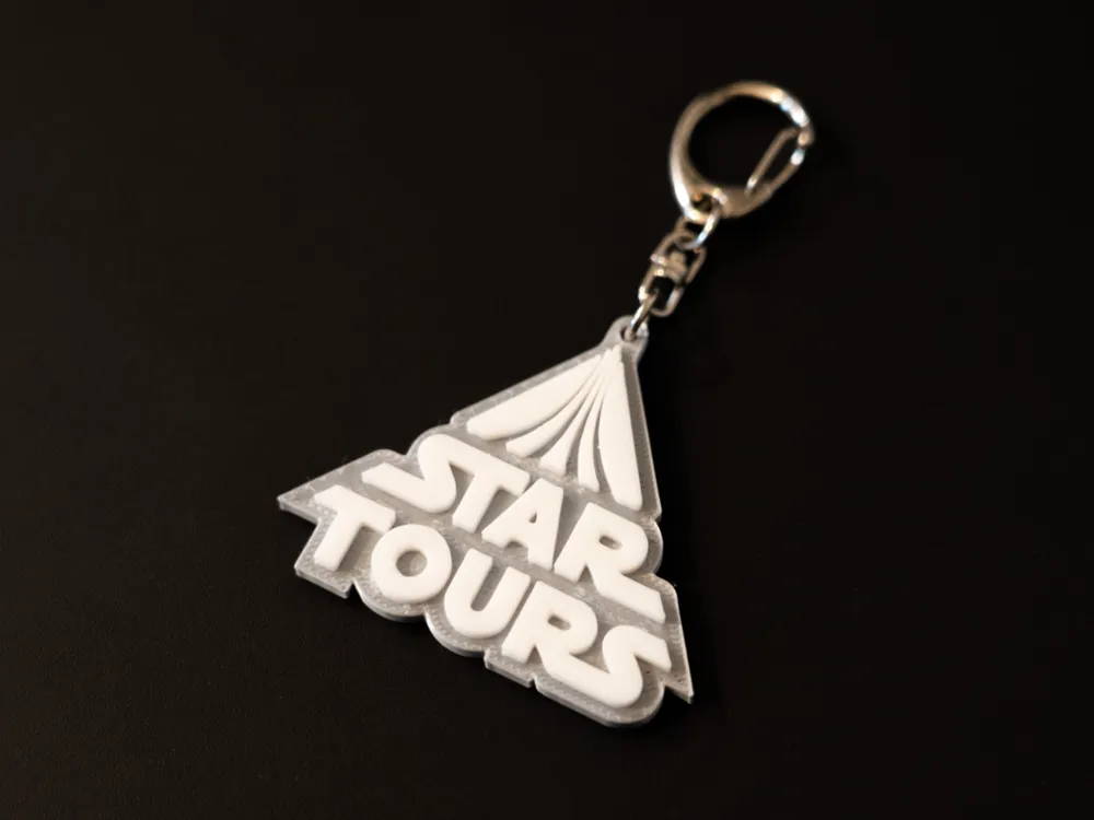 Disney Attraction Star Tours Logo Keychain by Kani MakerWorld: Download ...
