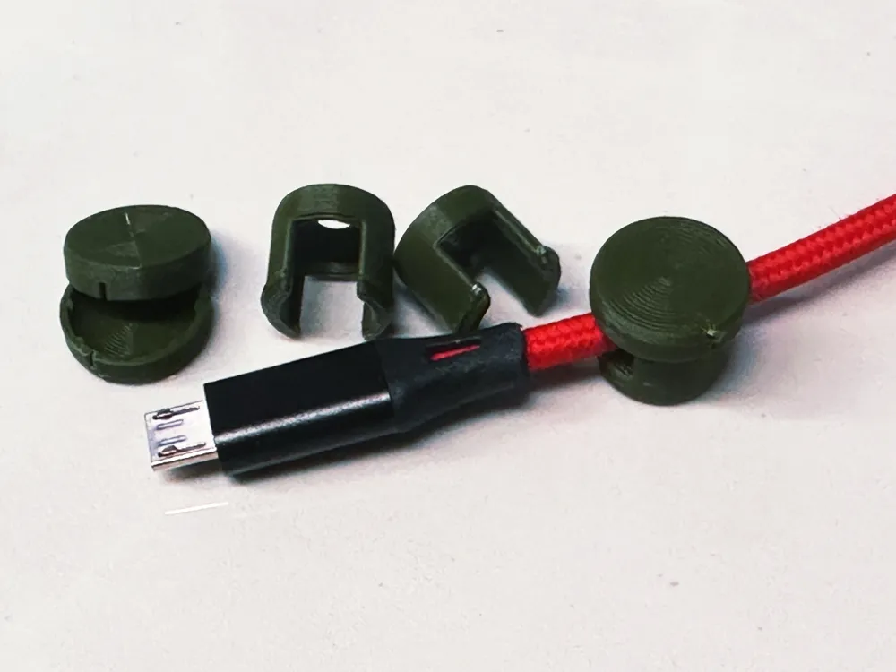 Minimalist Cable Mount by Snail - MakerWorld