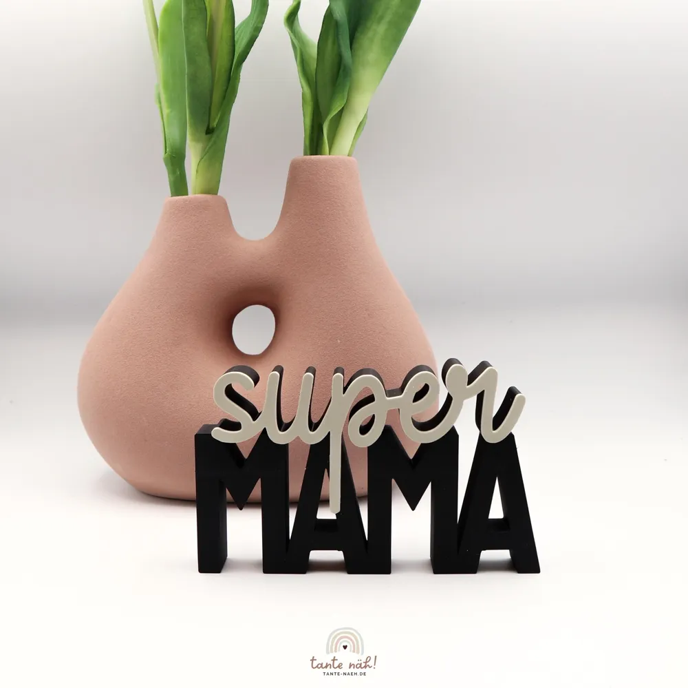 Super Mama | 3D lettering | Gift idea - Free 3D Print Model - MakerWorld