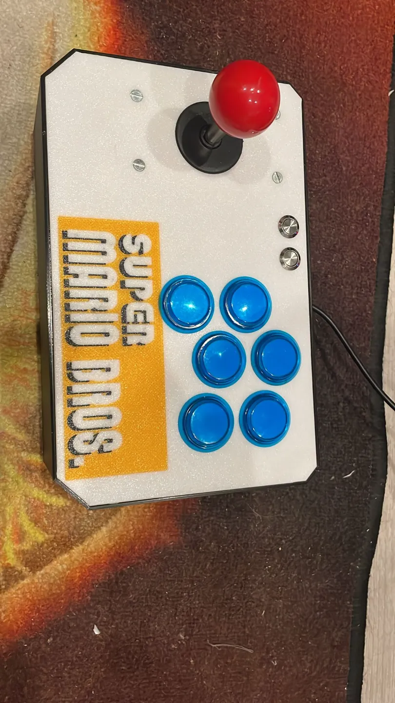 Arcade Stick (6+2 Buttons) Super Mario Bros. by Qwer.Tzui MakerWorld ...