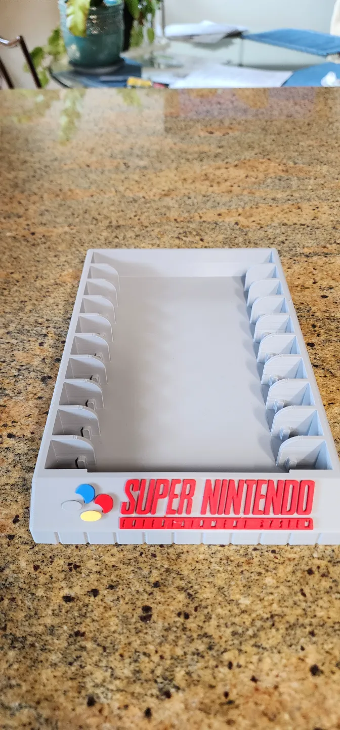 Super Nintendo Cartridge Tray Organizer by DrDugong - MakerWorld