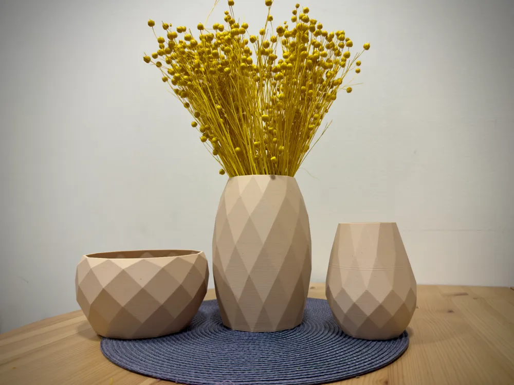 geometric shape vases by Sziszi MakerWorld: Download Free 3D Models