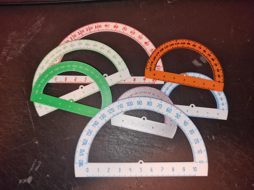 Parametric Protractor by QuiqueCrimson - MakerWorld