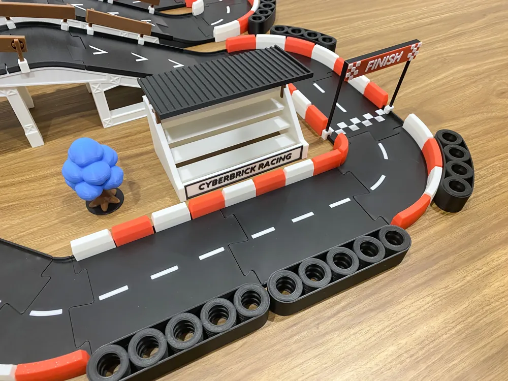 Modular CyberBrick Race Track Builder by linton MakerWorld: Download ...