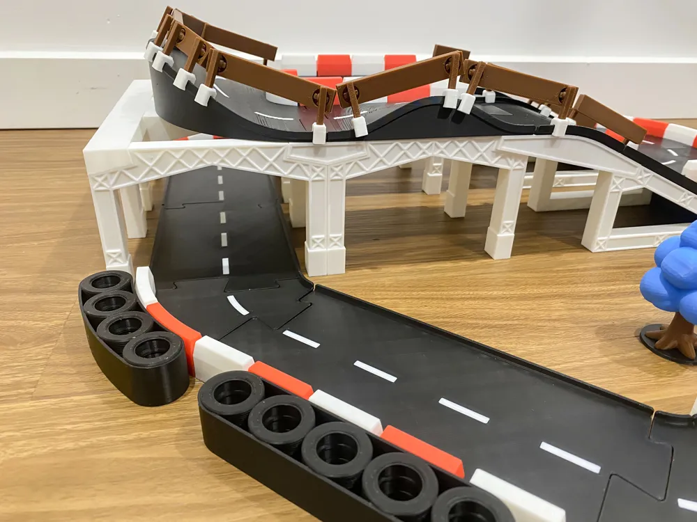 Modular CyberBrick Race Track Builder by linton MakerWorld: Download ...