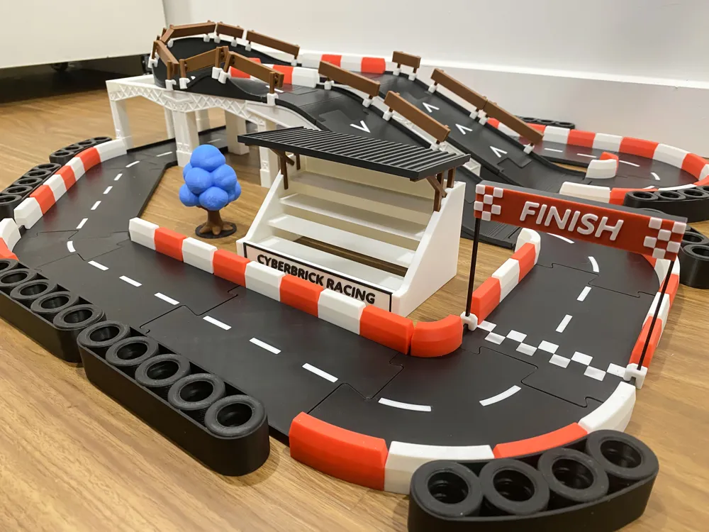 Modular CyberBrick Race Track Builder by linton MakerWorld: Download ...