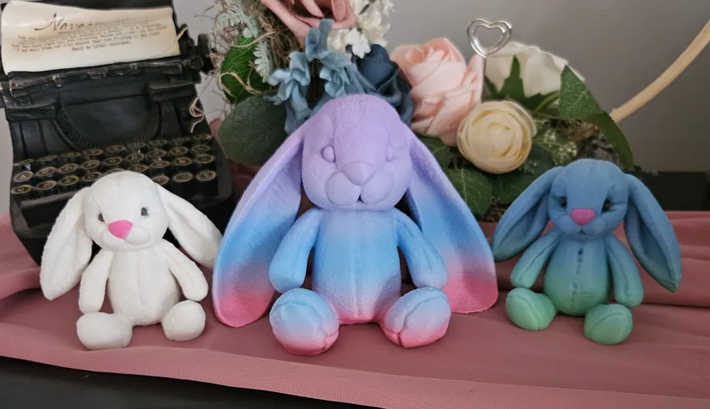 Plush Bunny Lop eared by Layered Magic MakerWorld: Download Free 3D Models